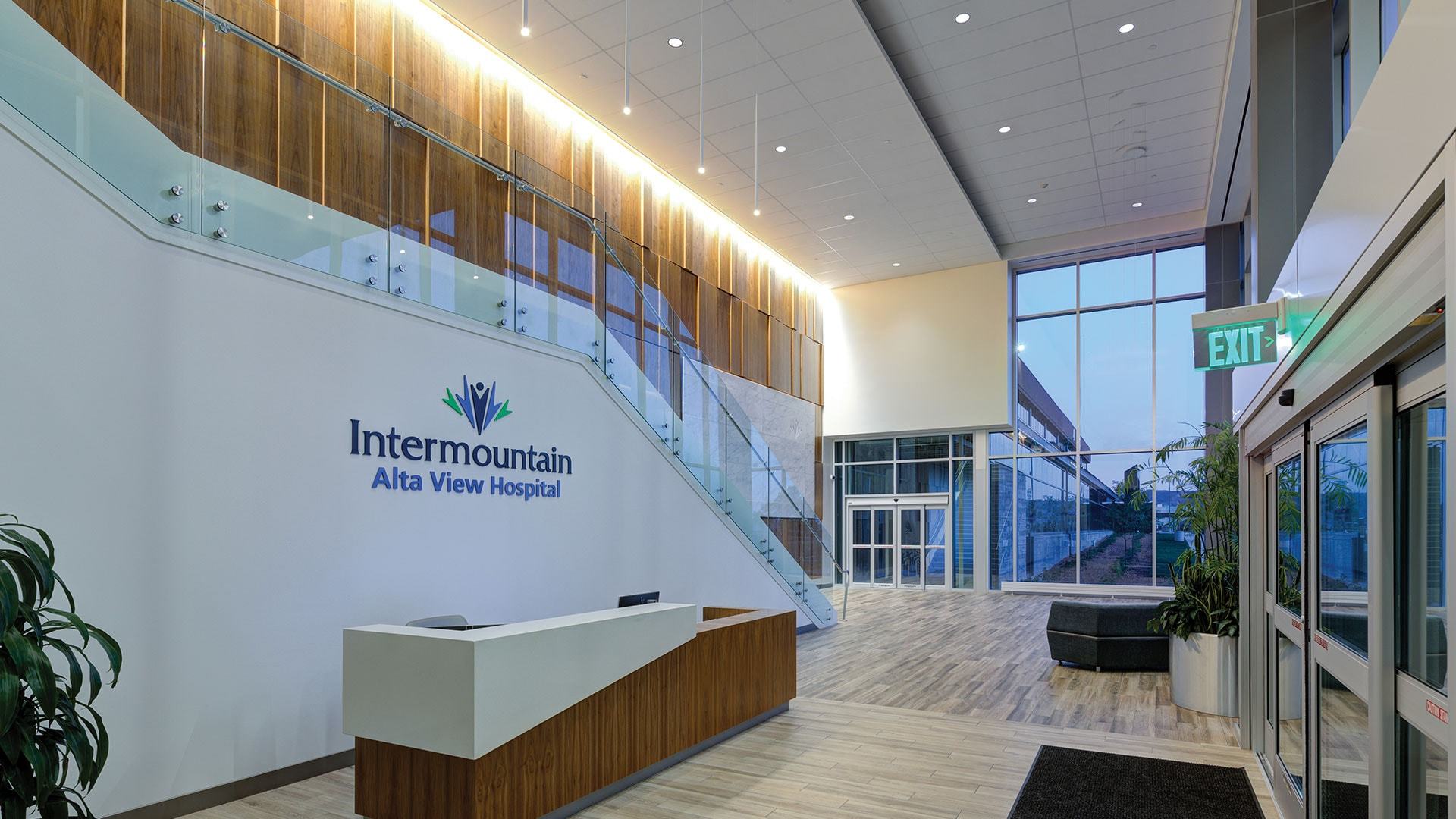 Acuity Brands Alta View Clinic sign reception view | Acuity Brands