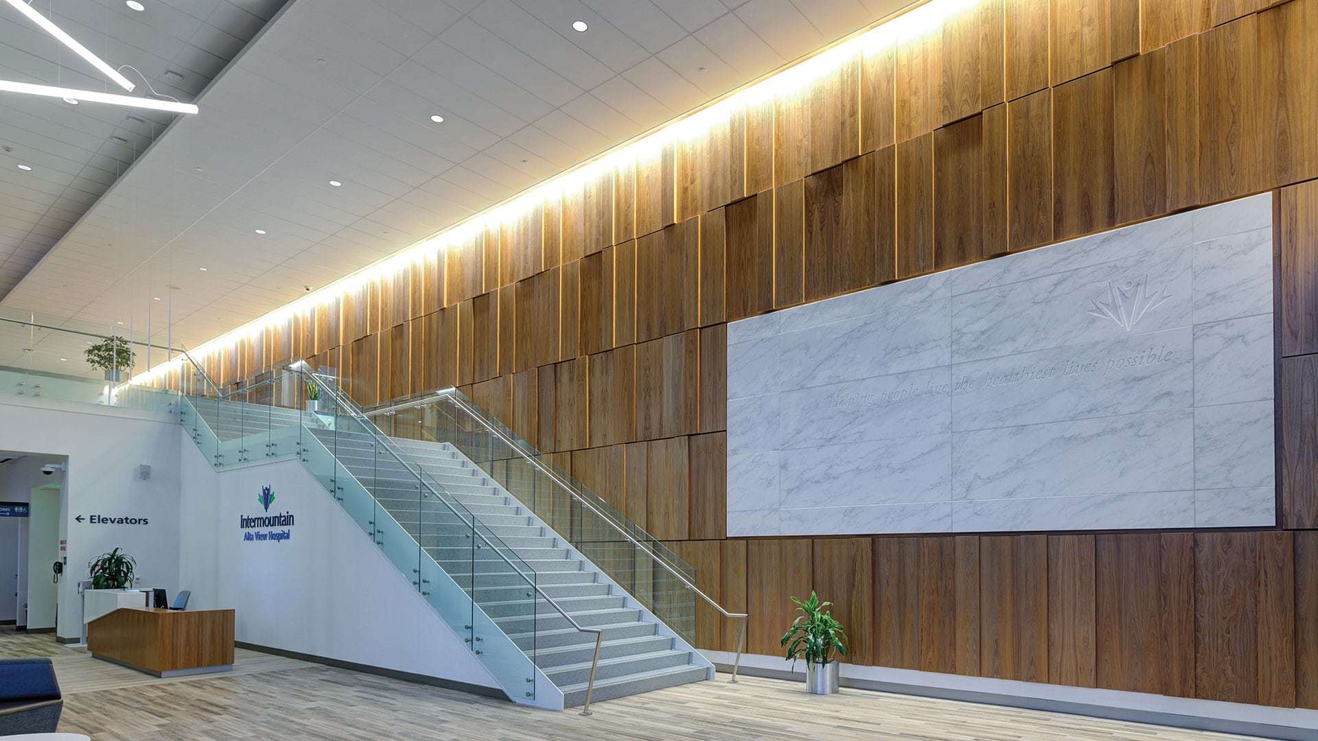 Acuity Brands Alta View Clinic stairway long view | Acuity