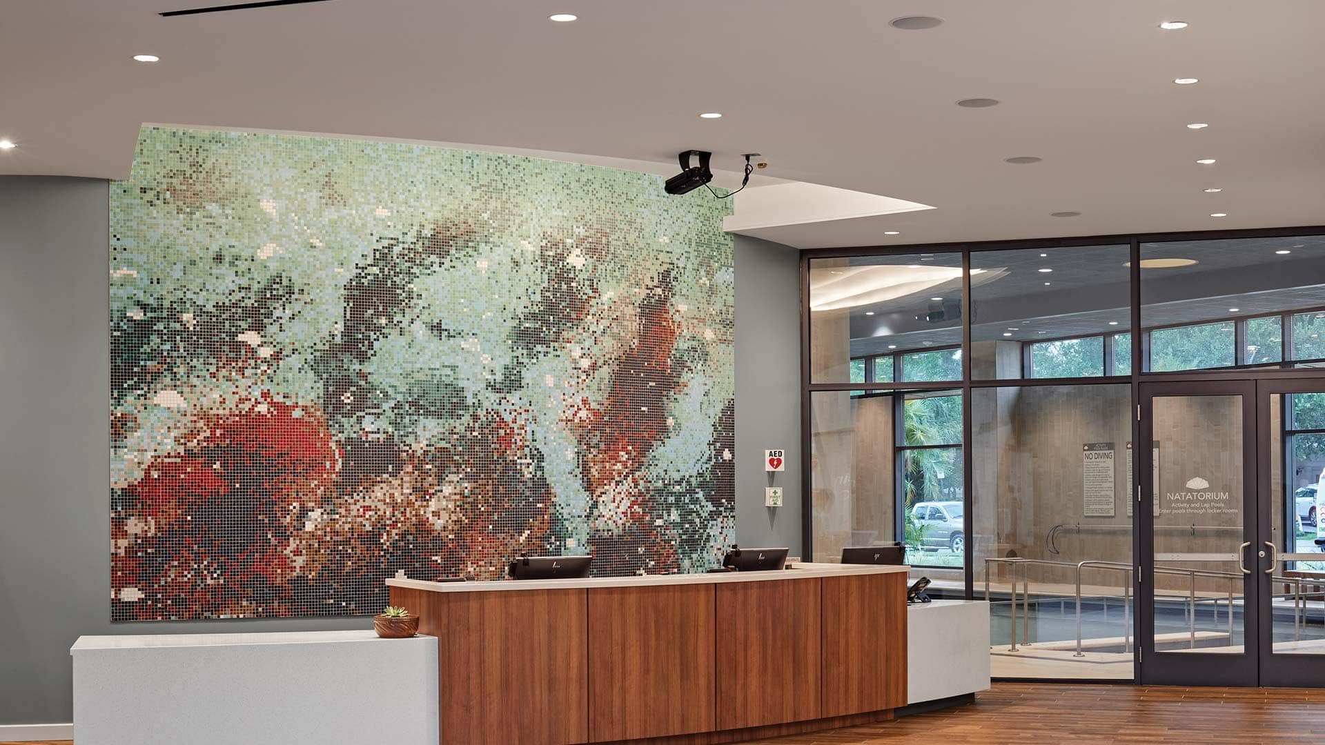 acuity brands center for health and wellbeing reception desk | Acuity ...