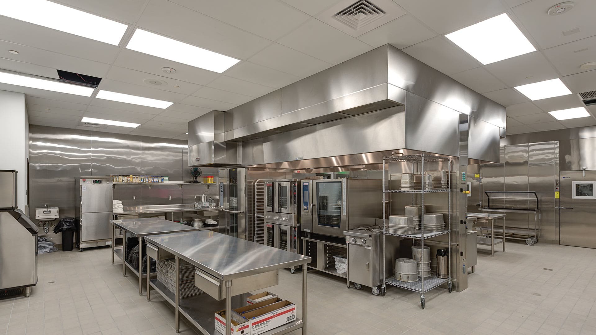 Acuity Brands Provo High School cafeteria kitchen | Acuity Brands