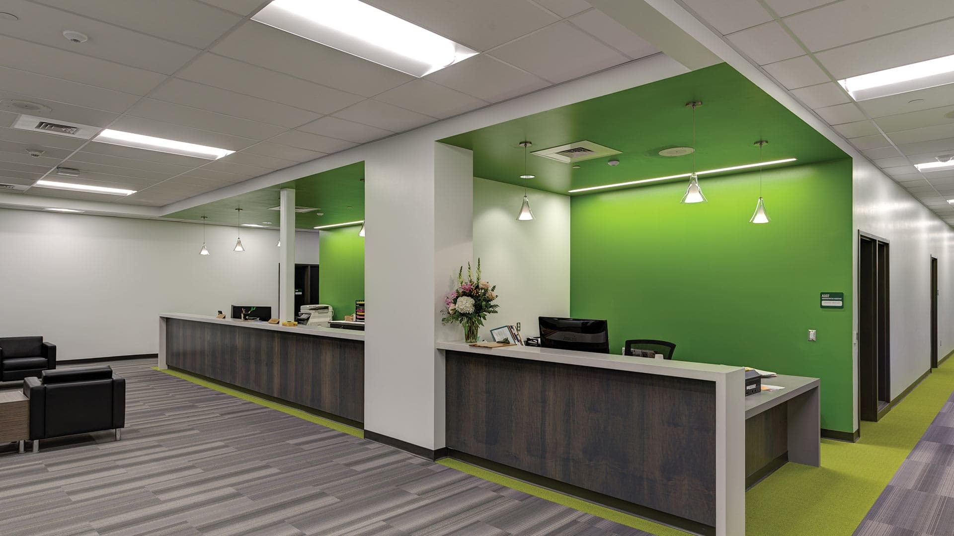 Acuity Brands Provo High School check in desk | Acuity