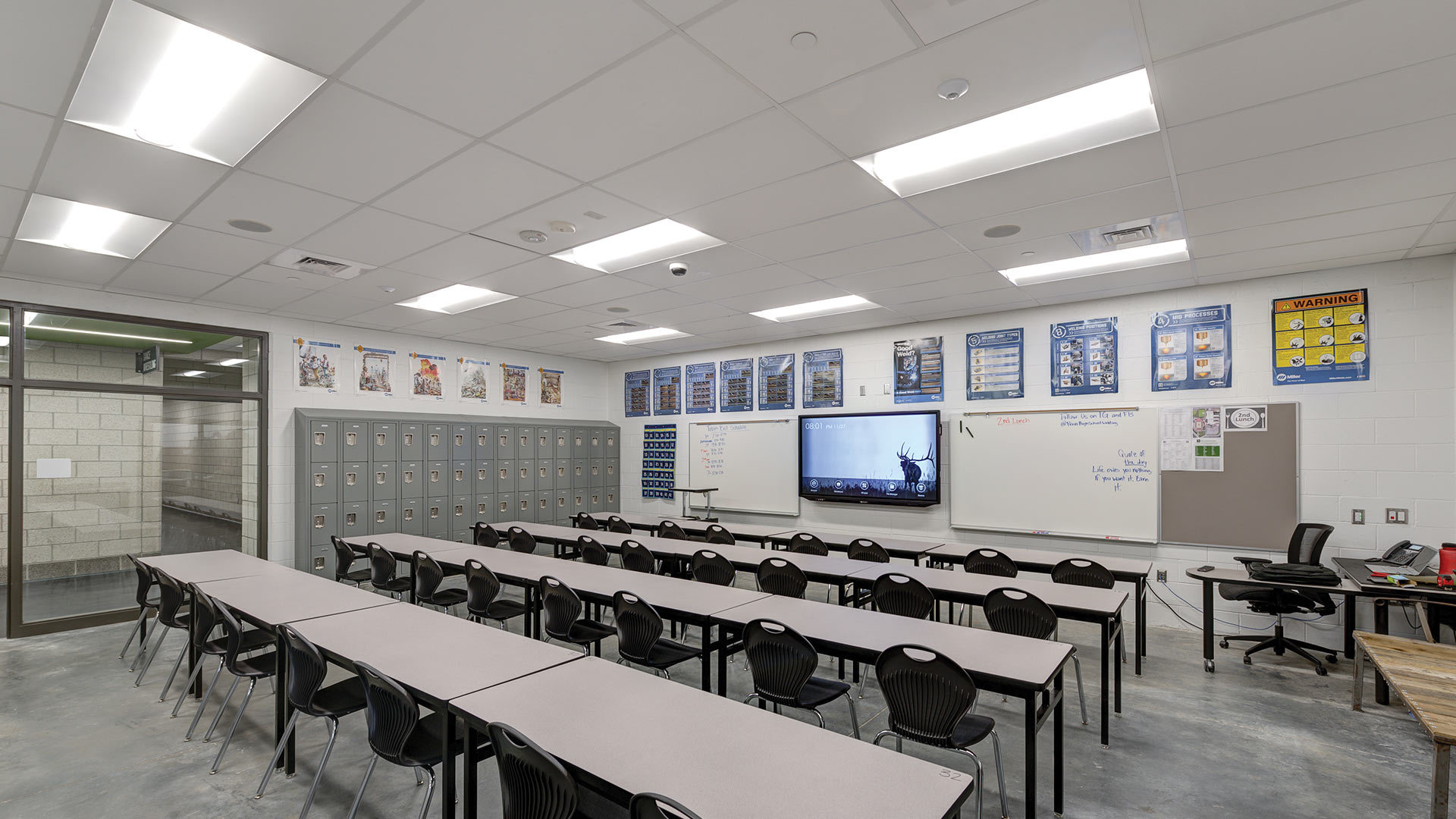 Acuity Brands Provo High School locker room classroom | Acuity