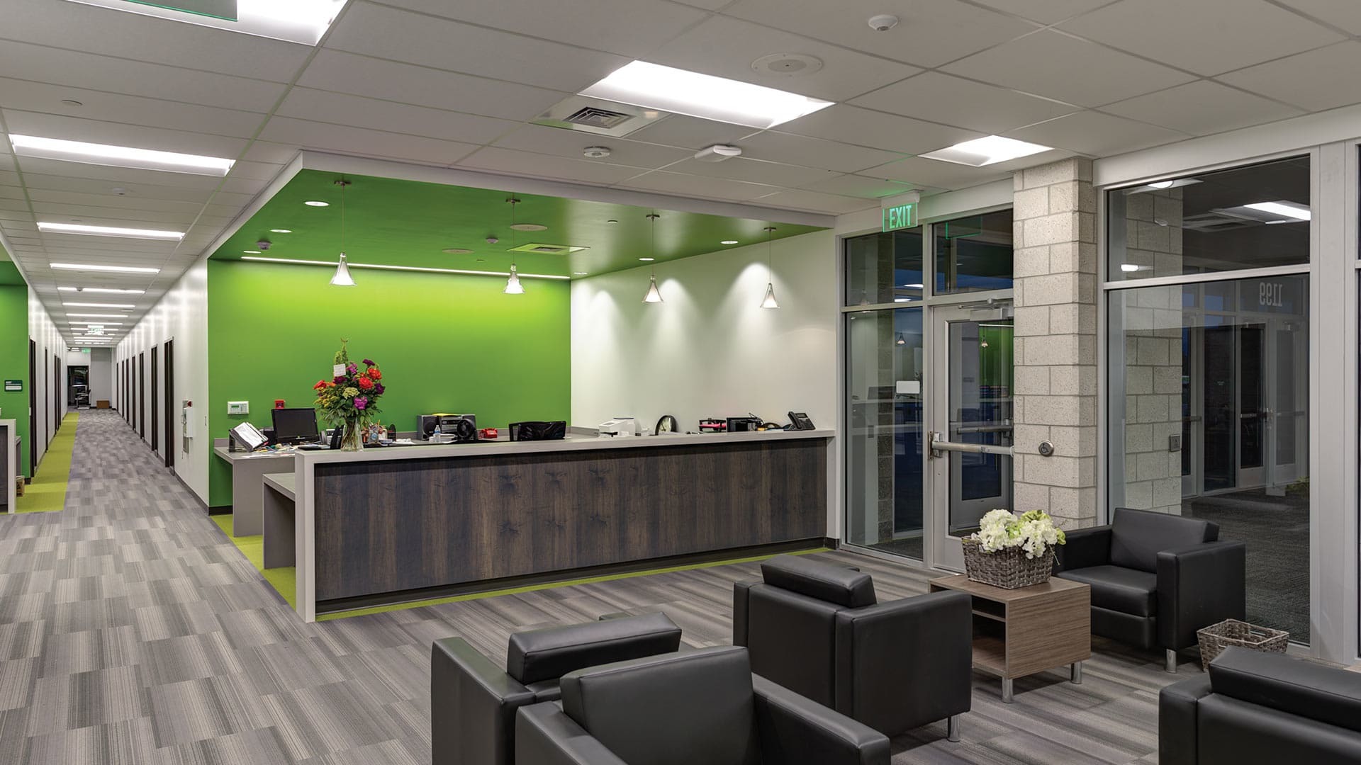 Acuity Brands Provo High School Reception space and waiting area | Acuity