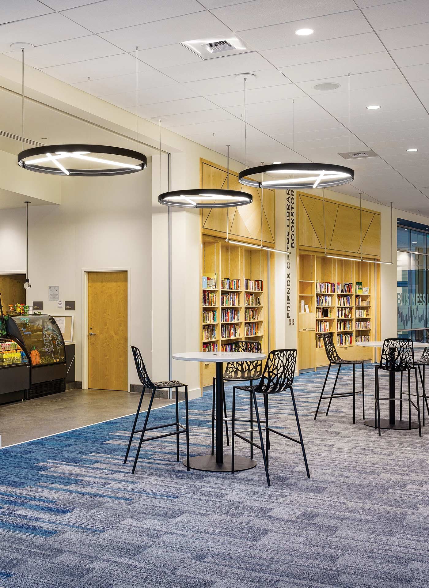 Acuity Brands Spokane Central Library Interior Cafe Lighting | Acuity