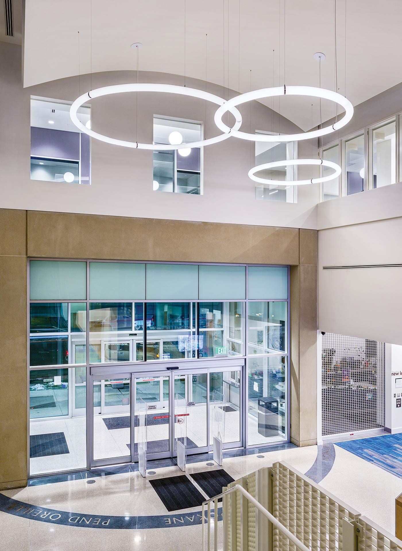 Acuity Brands Spokane Central Library Interior Front Entrance Lighting ...