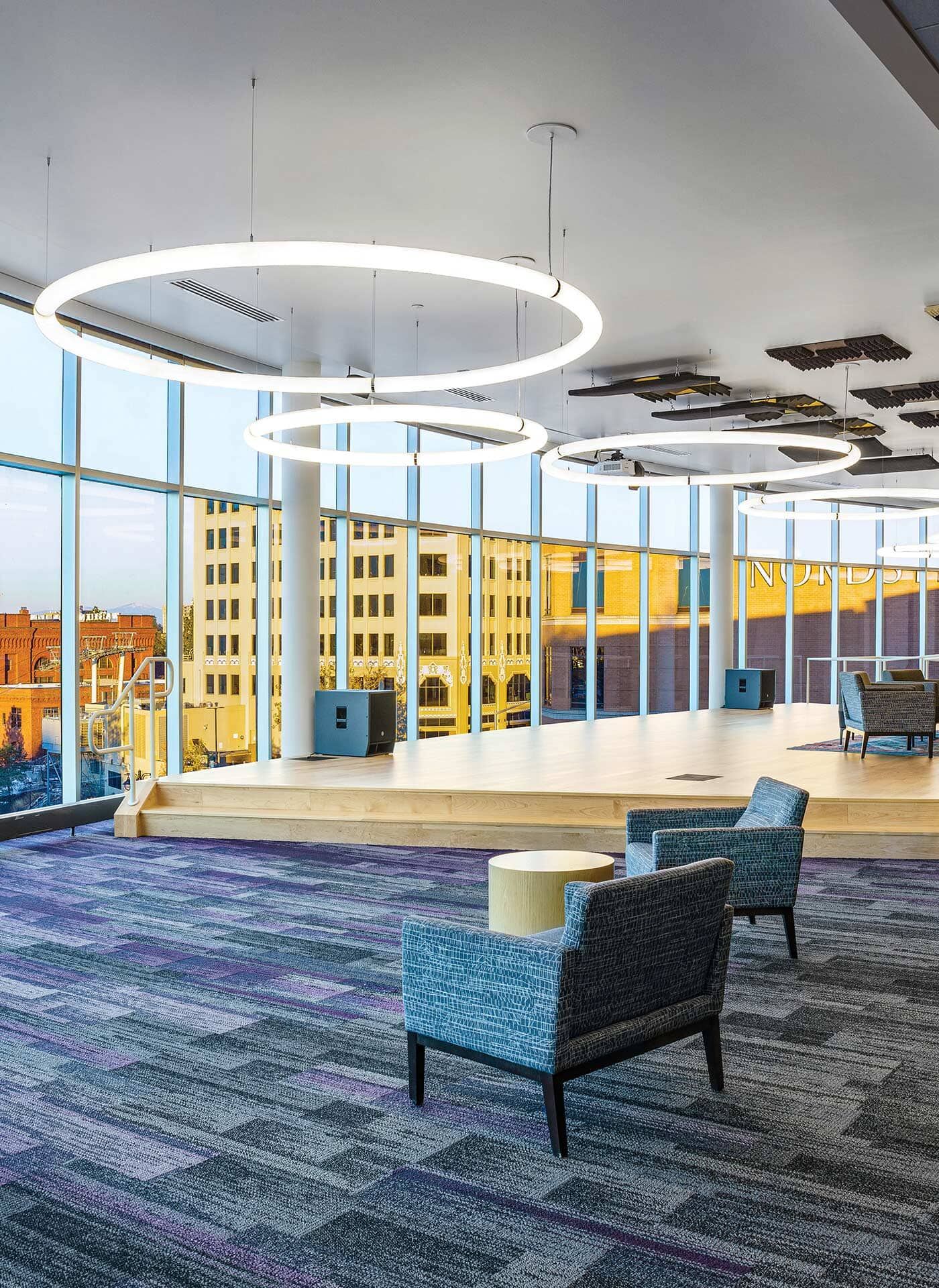 Acuity Brands Spokane Central Library Interior Seating Area Lighting ...