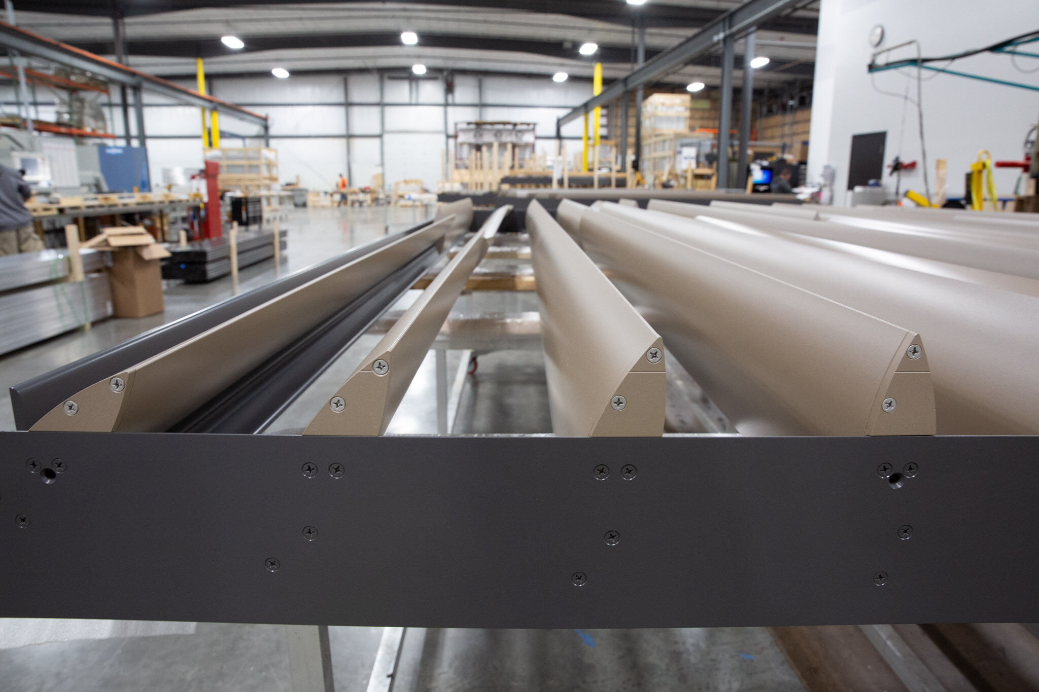 Airfoils installed in the Frame | Architectural Grilles & Sunshades