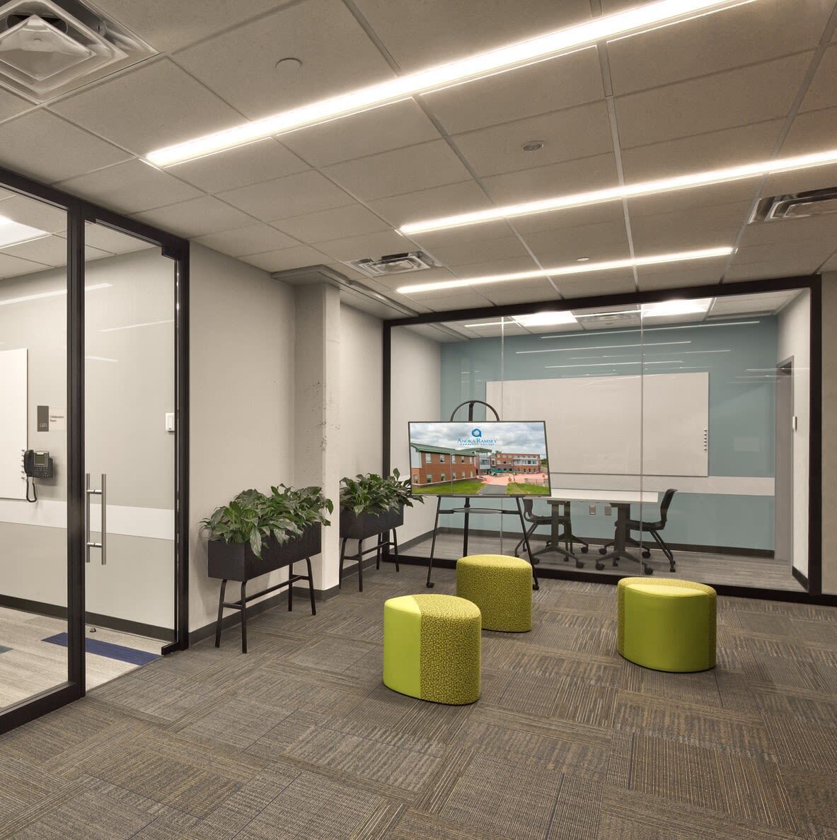 Allsteel Anoka-Ramsey Community College Corridor Seating | Allsteel