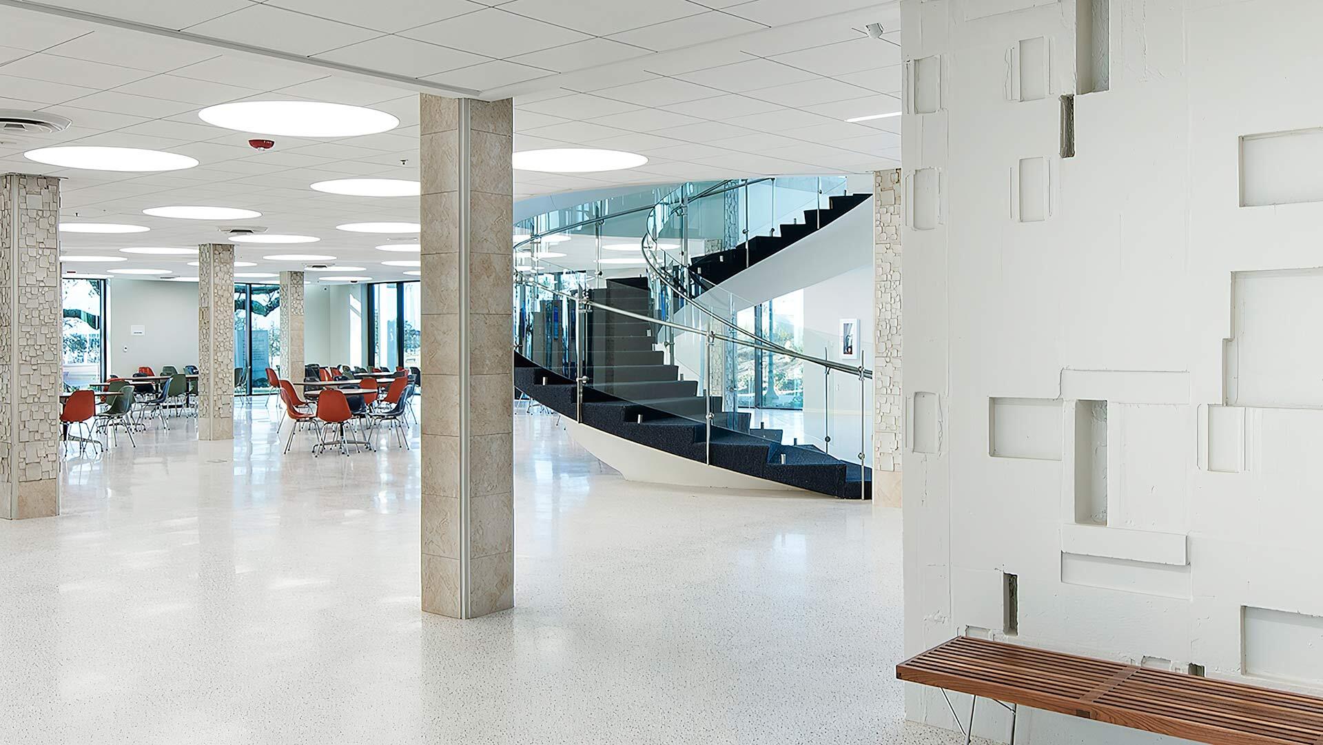 Allsteel Gulfport Transit Center TemperShield Glass Cafe and Lobby ...