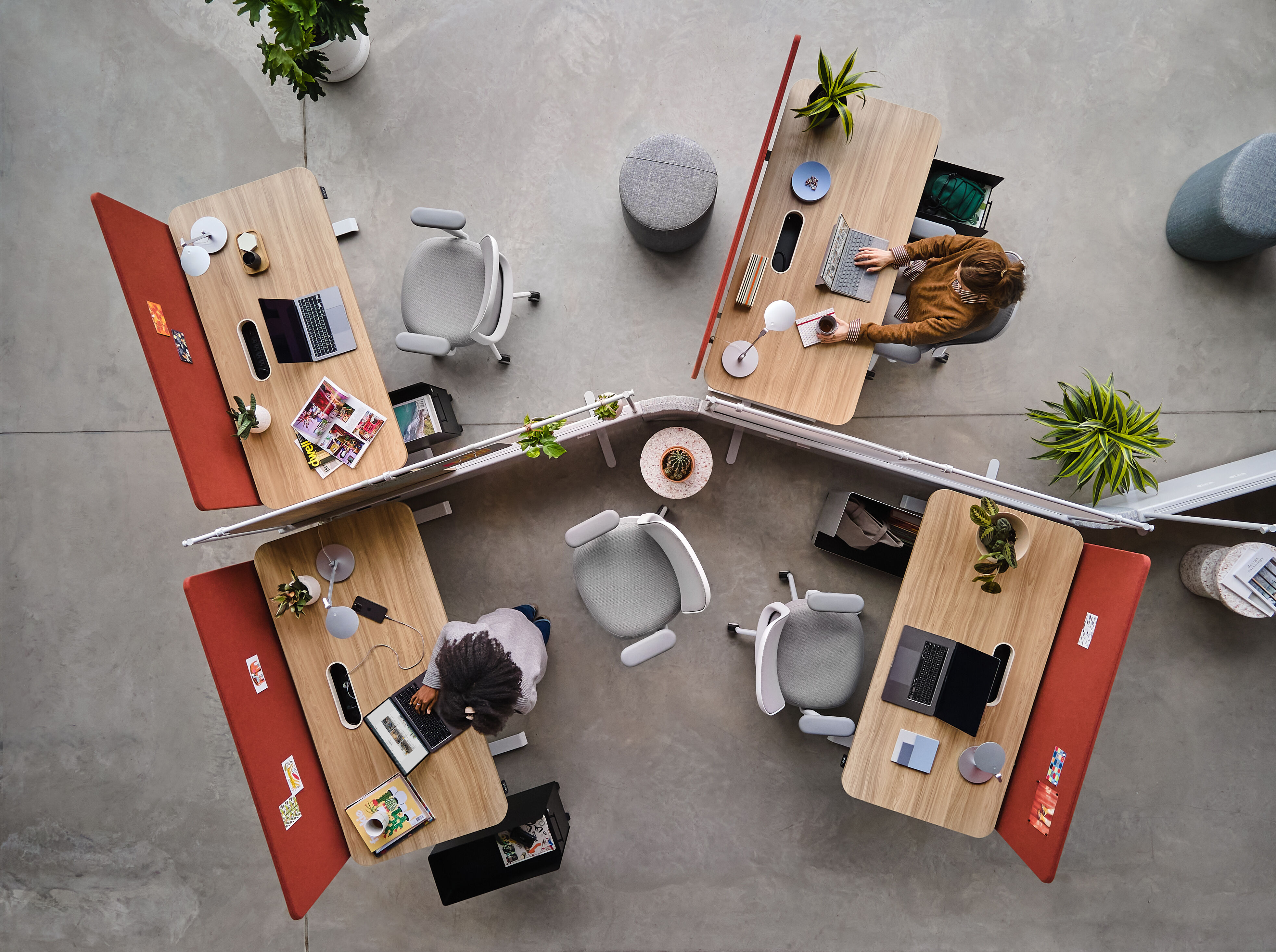 Allsteel Mural custom workspace partition | Allsteel