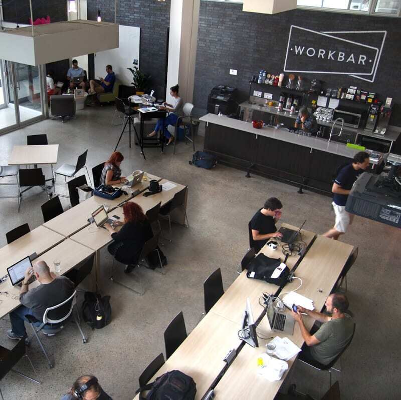 Allsteel Workbar Back Bay Shared Office Space Interior Work Cafe | Allsteel