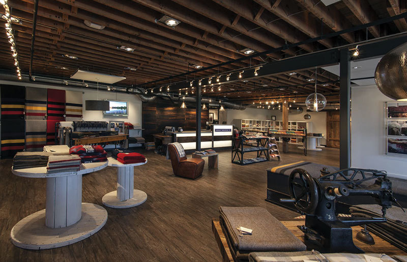 Anderson companies renovation faribault woolen mill sales floor design ...