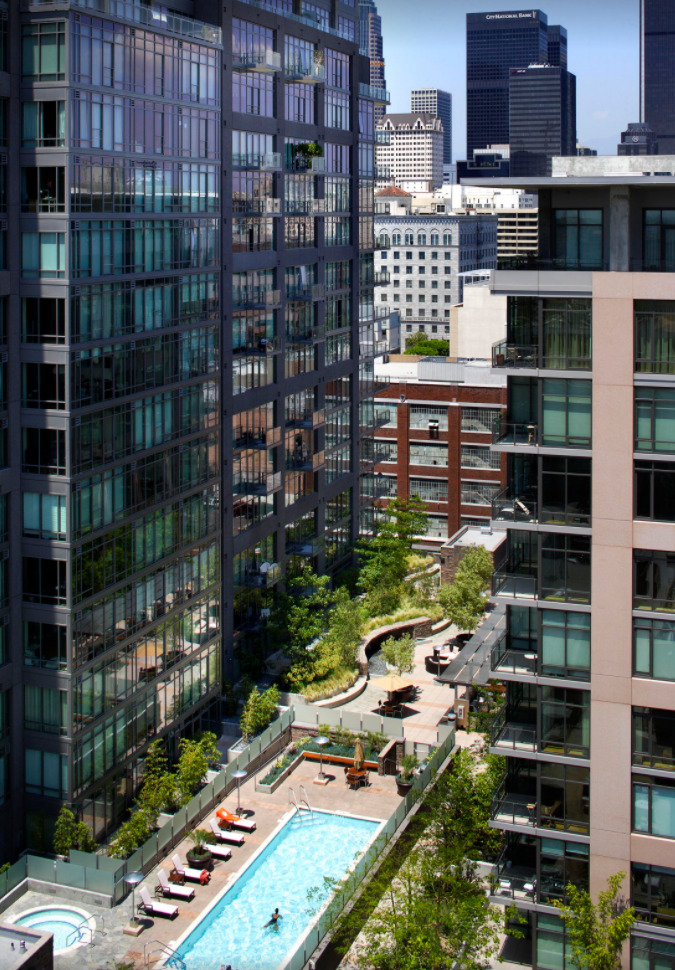 Ankrom Moisan Architec ts Luma Elleven pool view | Ankrom Moisan Architects