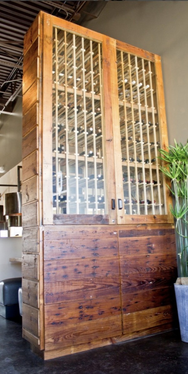 Antique Lumber Company reclaimed longleaf pine Wine Cabinet | Antique ...