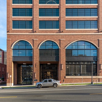 Arched Office Building Window Design | DJR Architecture