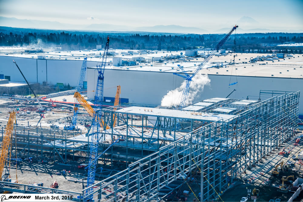 ASC Steel Boeing Everett 777x Factory Exterior Roof | ASC Steel Deck