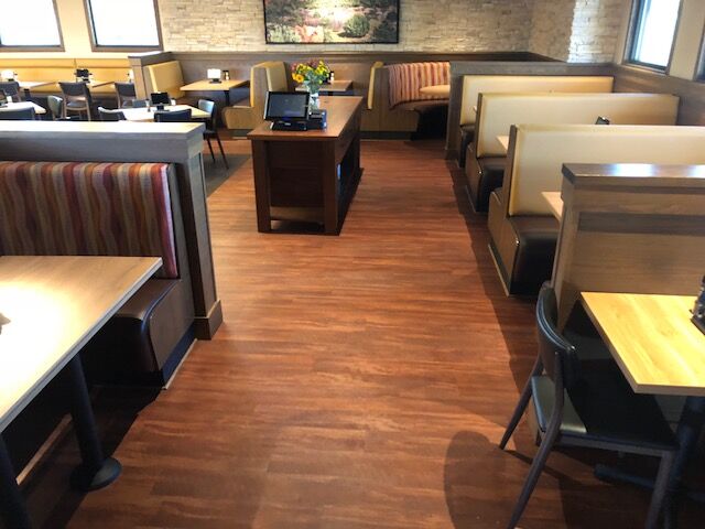 AVA Restaurant Design 2DSGN dining area flooring | AVA