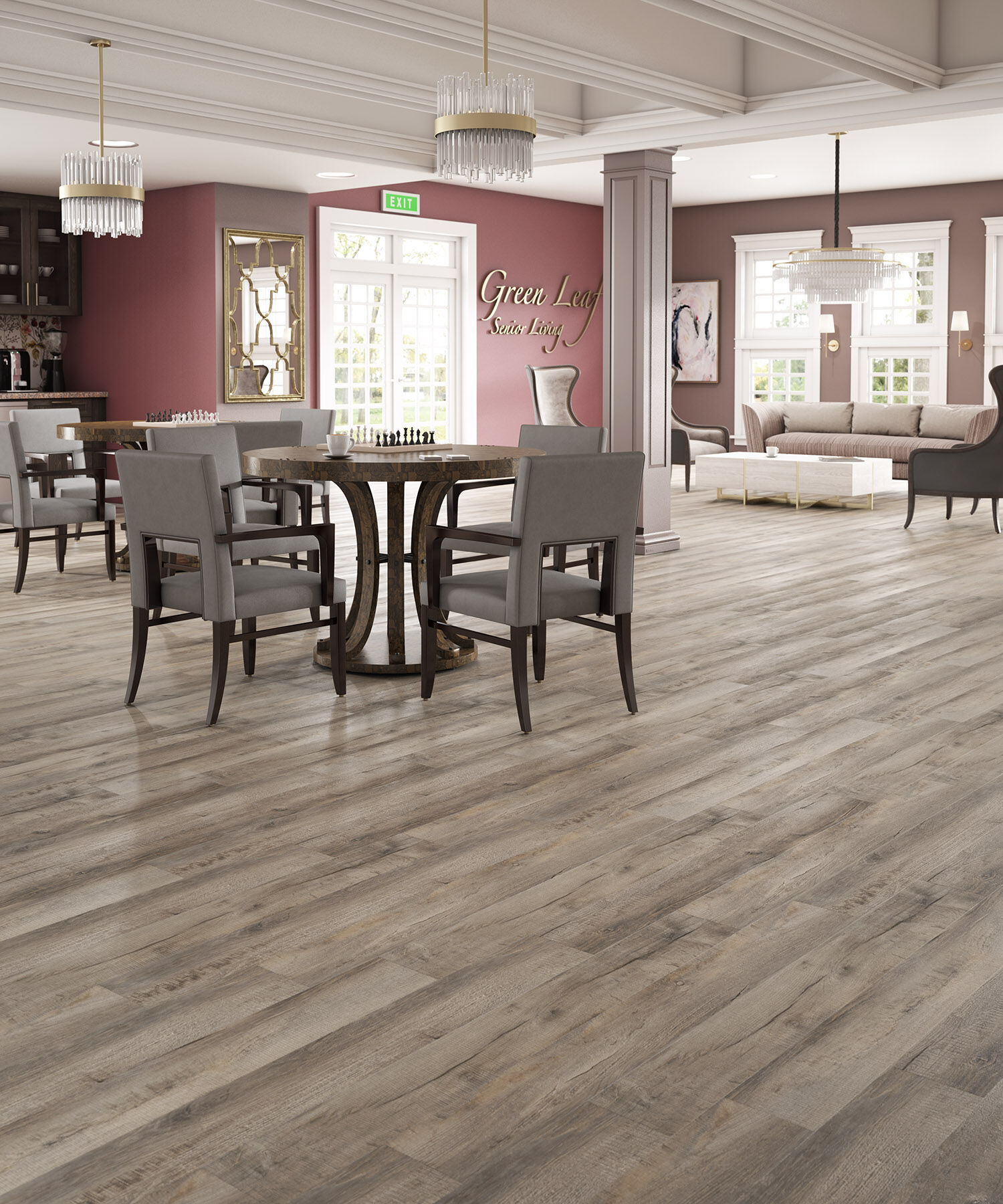 AVA Senior Living 2DSGN lounge flooring | AVA