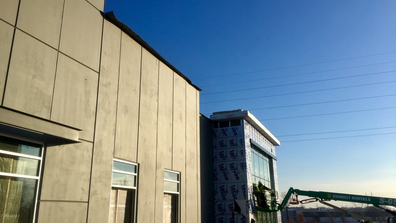 Bauer Design Build Extra Space Storage Facade In Progress | Bauer ...