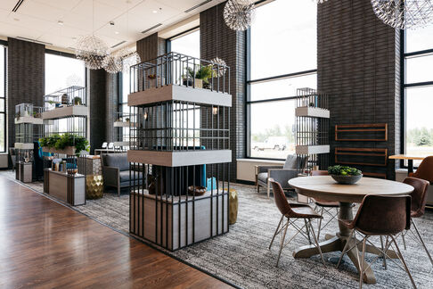 Bauer Design Build Salute Dental Modern Lobby Design | Bauer Design Build