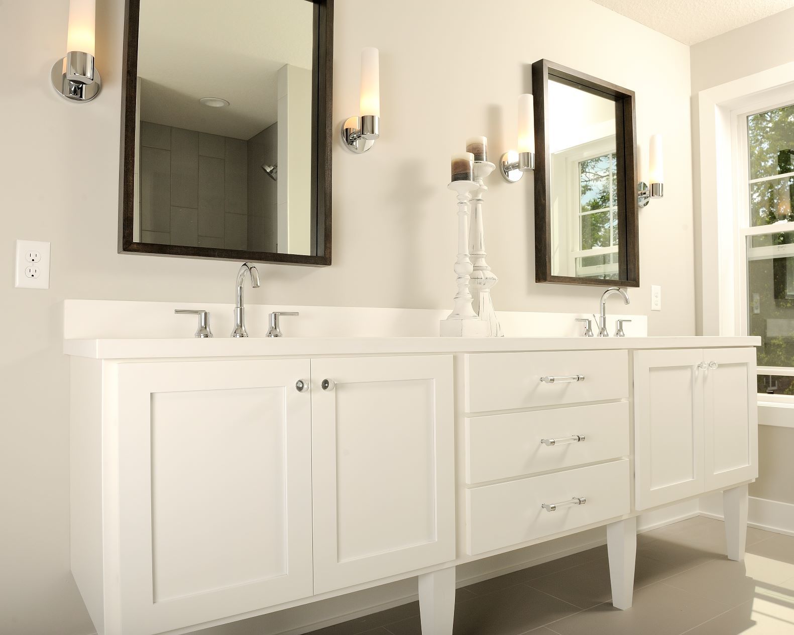 Bayer Interior Woods custom Double Bathroom Vanity | Bayer Interior Woods