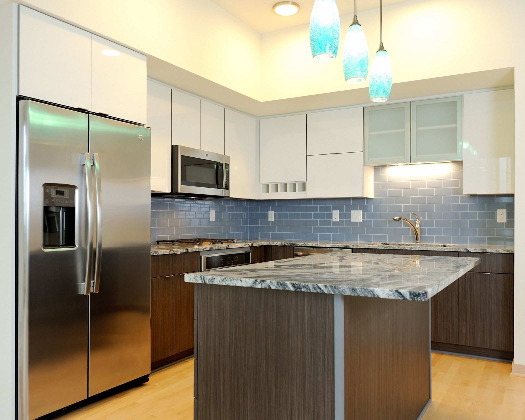 bayer interior woods modern frameless multi-unit kitchen cabinets ...