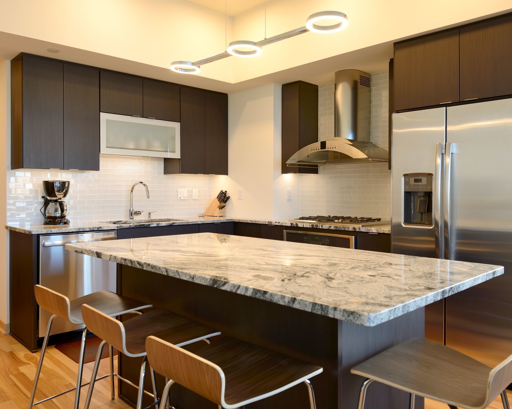 bayer interior woods modern frameless multi-unit kitchen cabinets ...