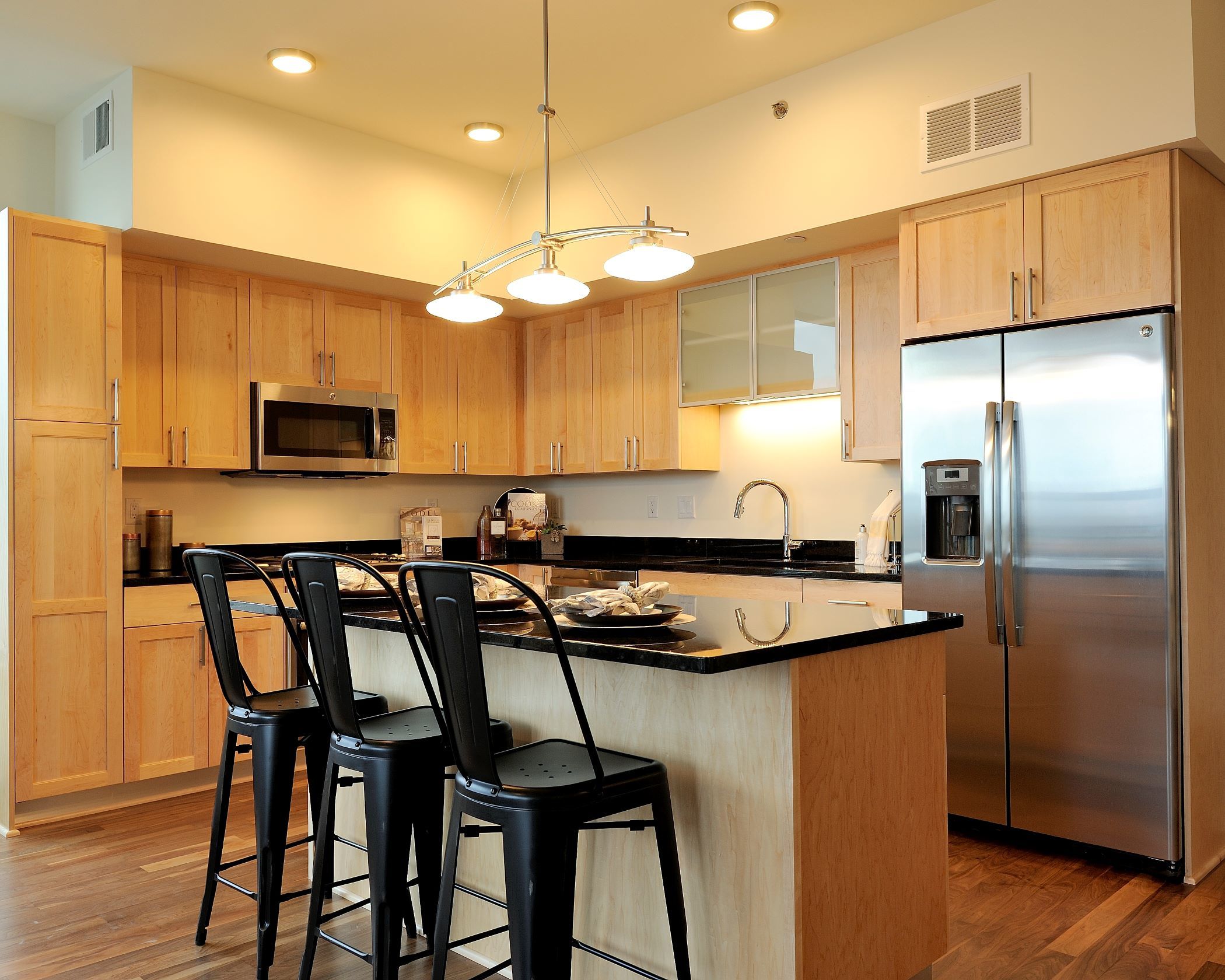 bayer interior woods transitional multi-unit kitchen cabinets | Bayer ...