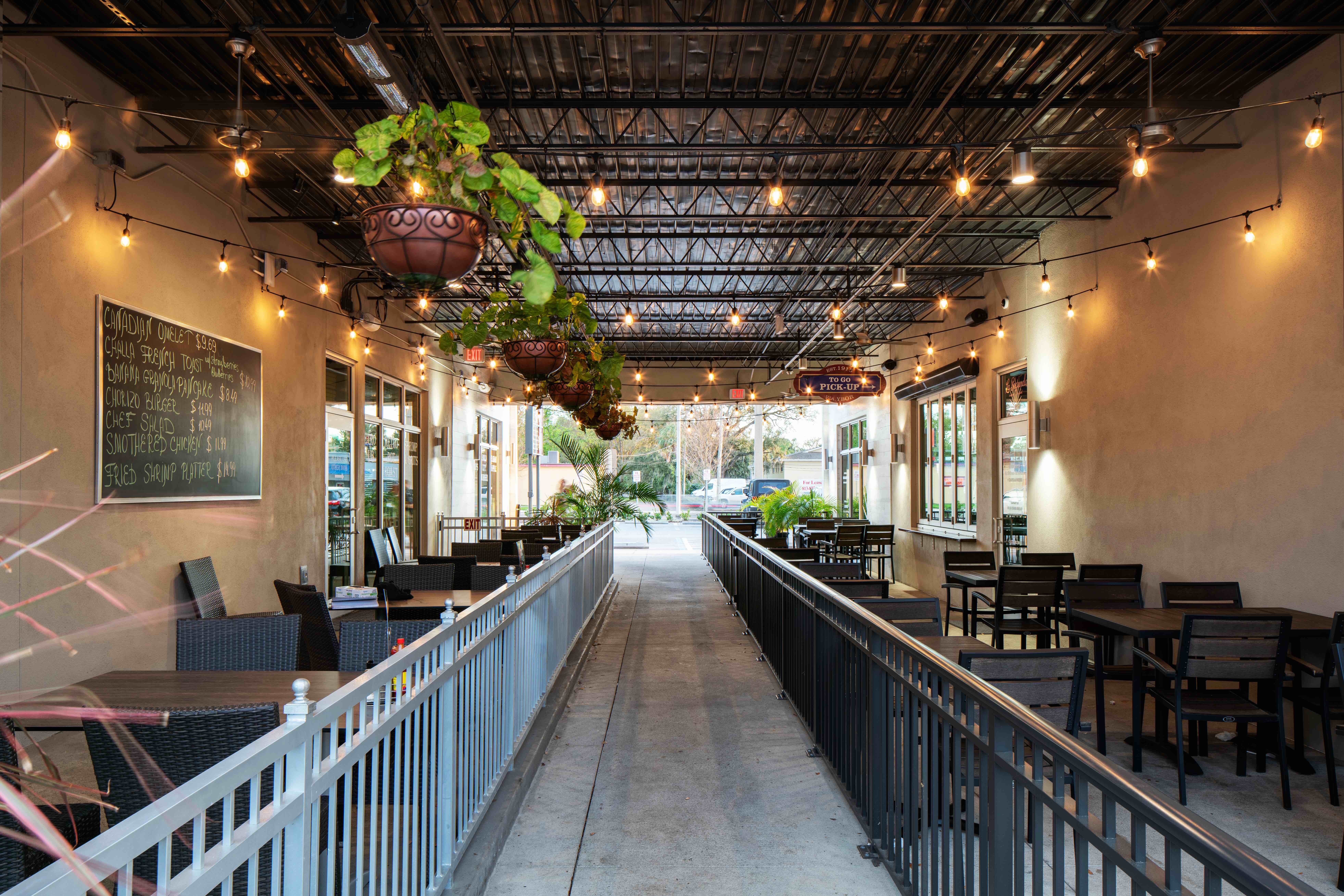 BDG Kennedy Retail Center Patio Wide One Point | BDG Architects
