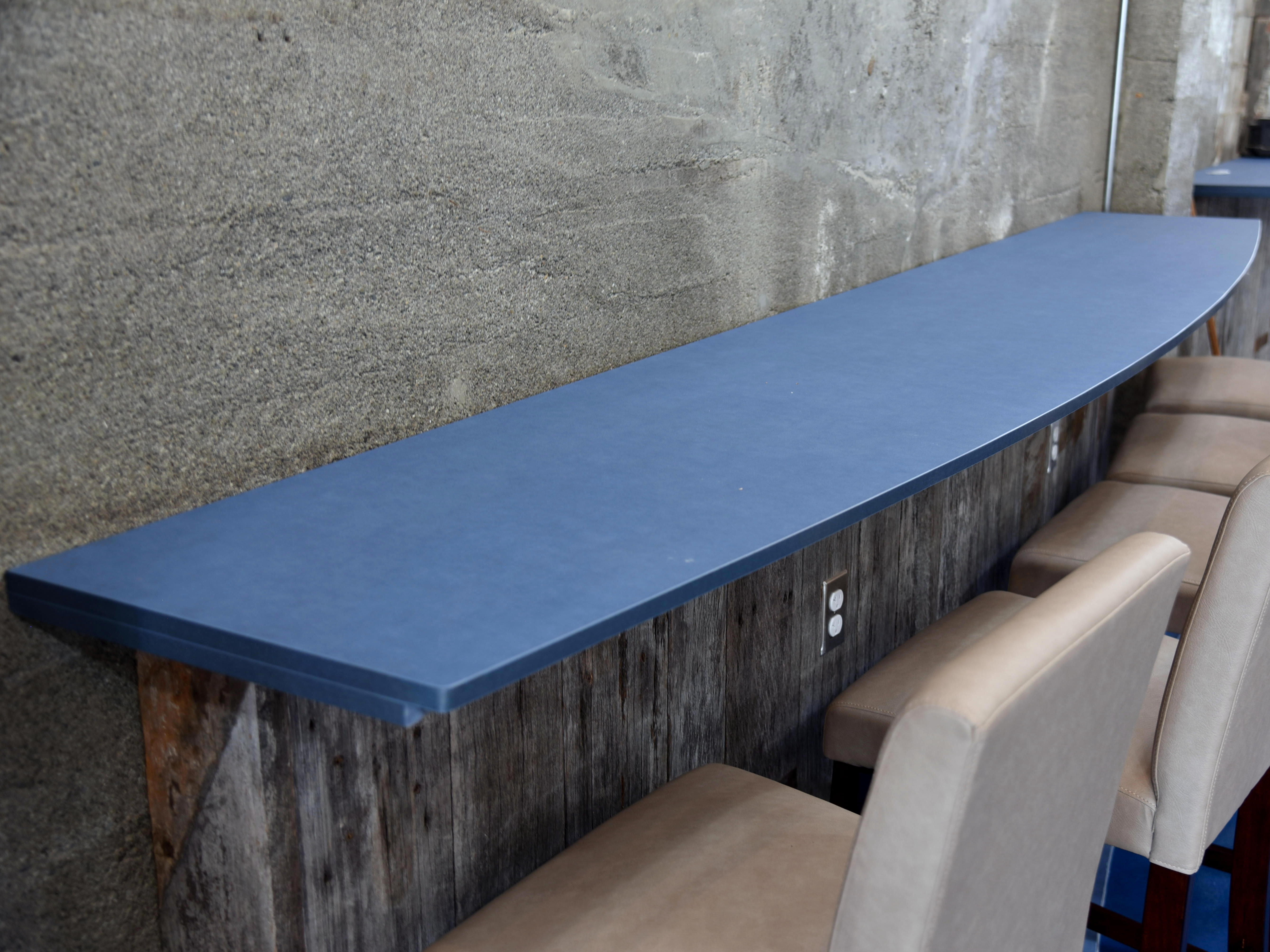 Blue Paperstone Restaurant Counter | PaperStone Products
