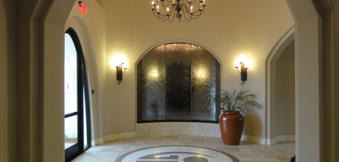 Bluworld of Water Encapsulated Water Wall Hallway Wall Water Feature ...