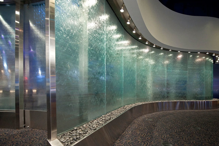 Horizontal Multi-Panel Water Wall | Bluworld of Water