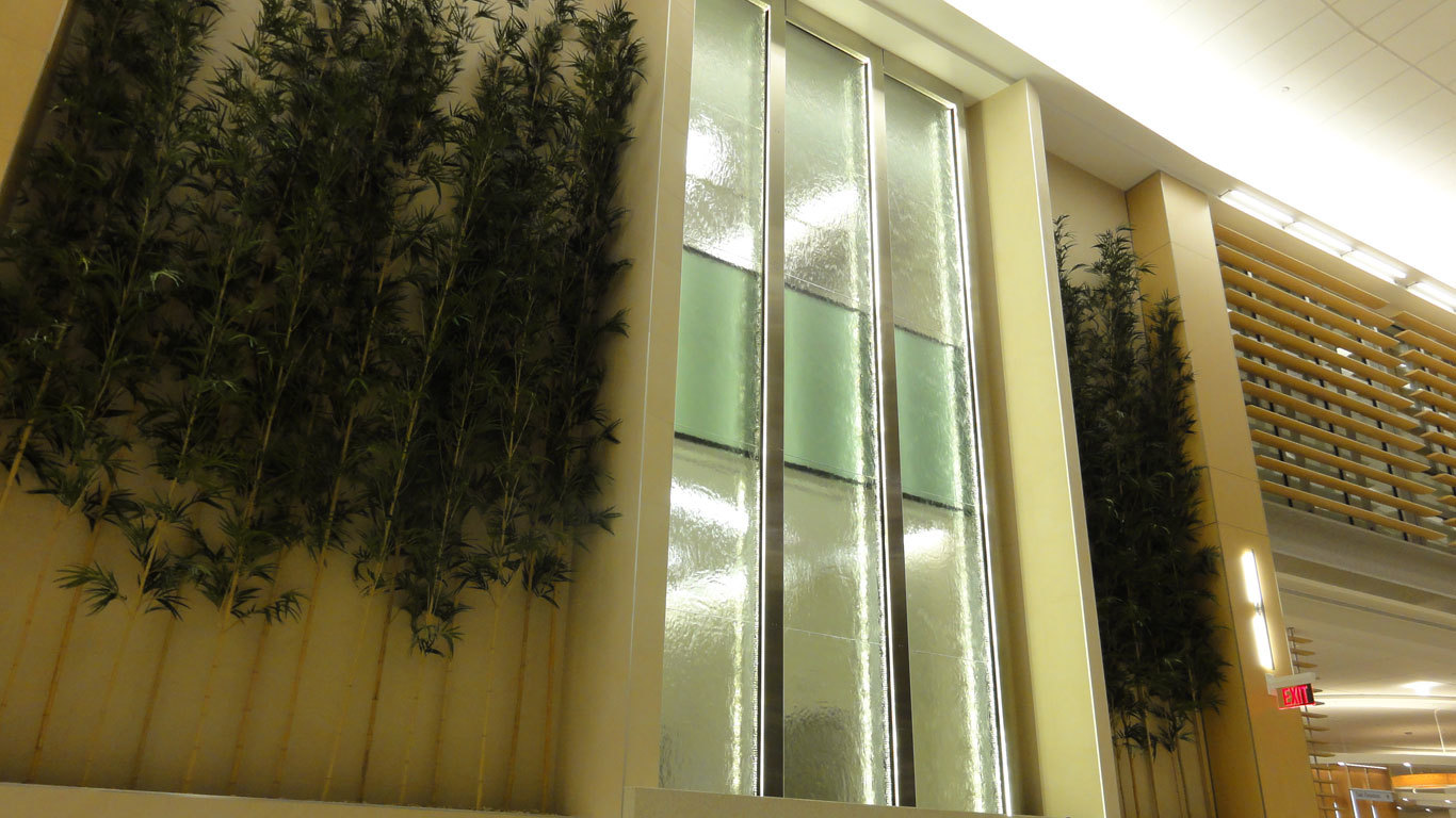 Bluworld of Water Stacked Horizontal Multi Panel Water Wall Healthcare ...