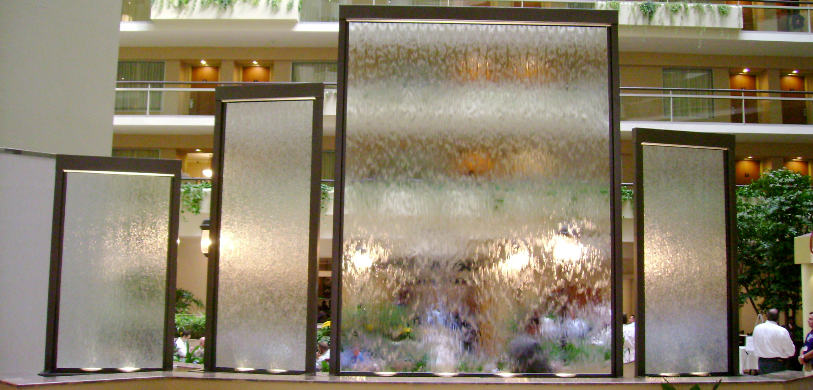 Bluworld of Water WaterWall Hotel Common Area Water Feature | Bluworld ...