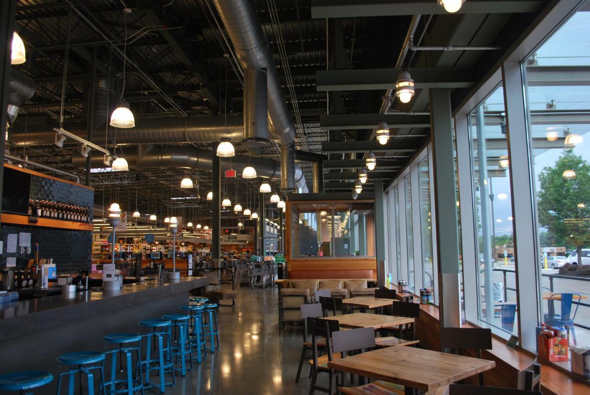 Bock Lighting Whole Foods interior dining lighting 2 | Bock Lighting