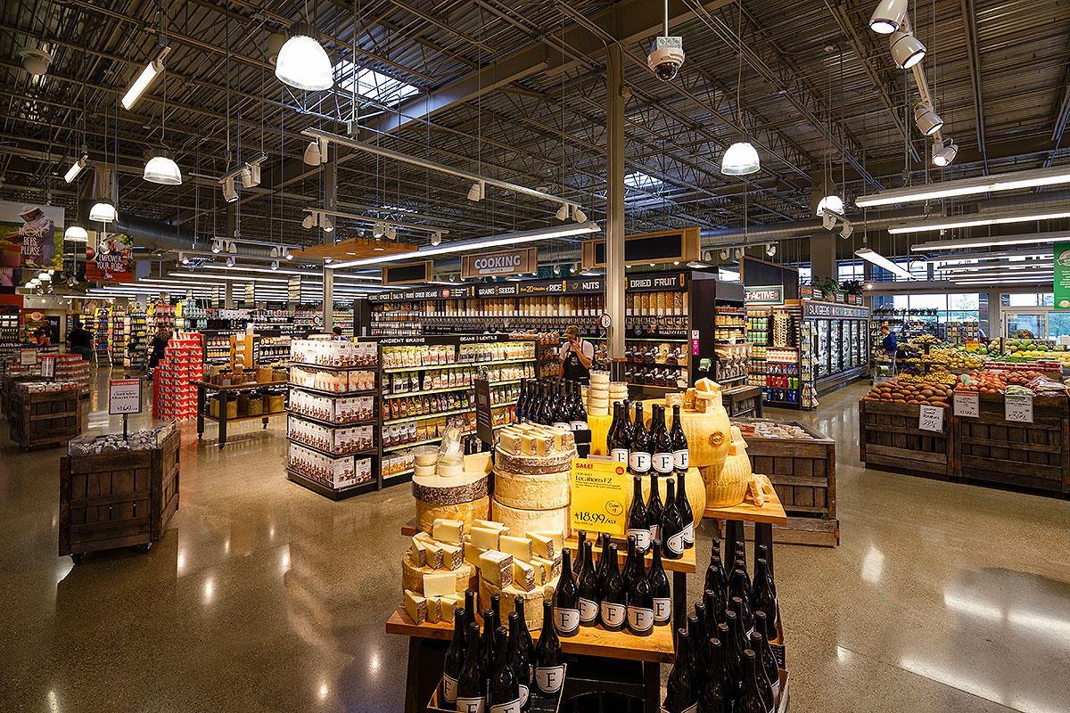 Bock Lighting Whole Foods interior displays lighting 1 | Bock Lighting