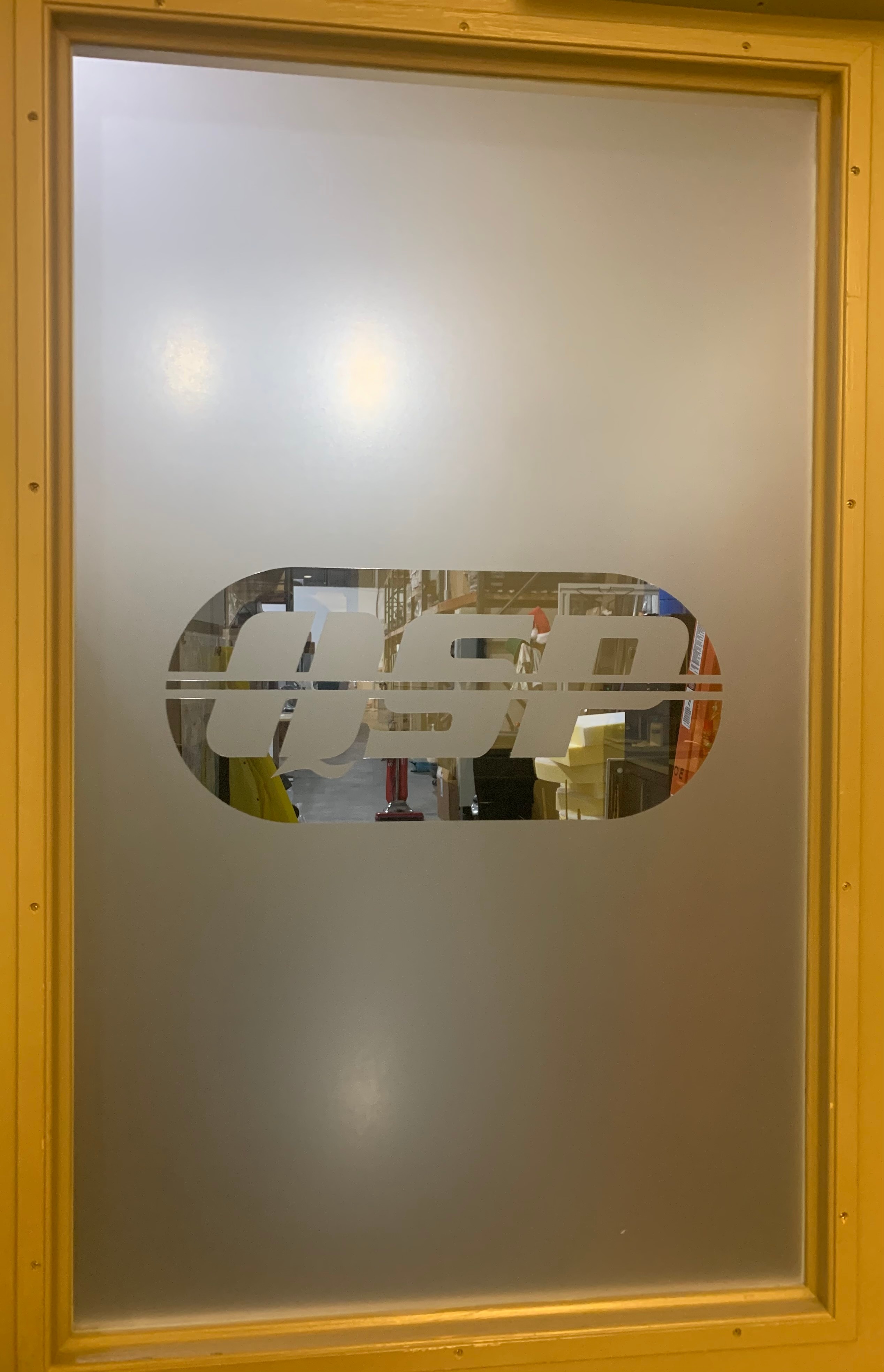 Breakroom Door Custom Film Installation | DESIGNED FILM