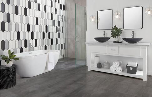 Maximo Andover White Porcelain Tile | | Floor & Decor Commercial