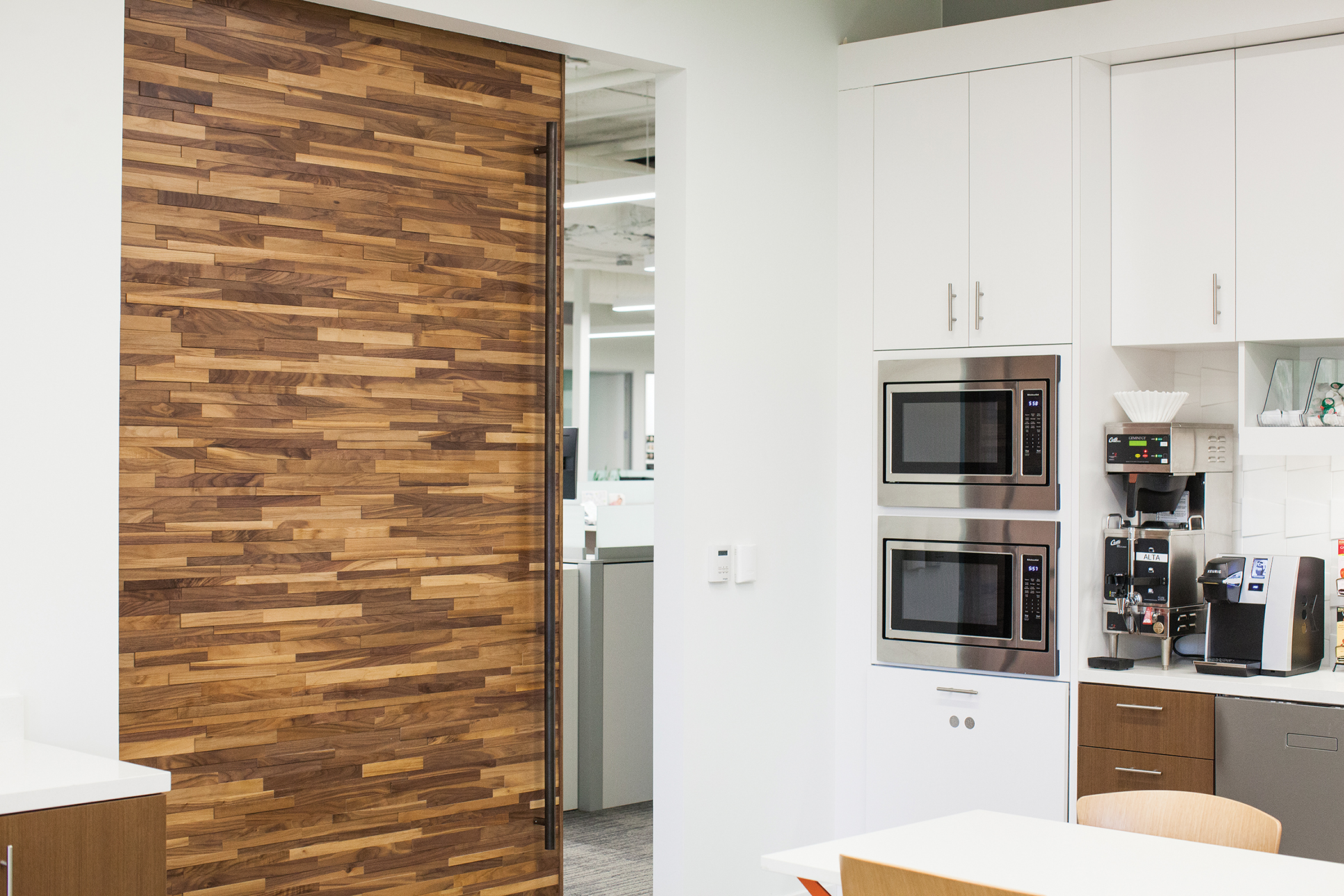 Claridge Products Breakroom Sliding Office Door Ideas | Claridge Products