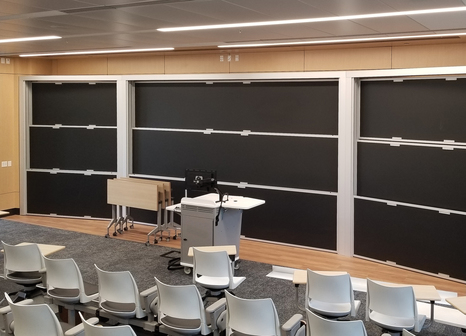 Claridge Products Vertical Sliders Chalkboard Lecture Hall | Claridge ...