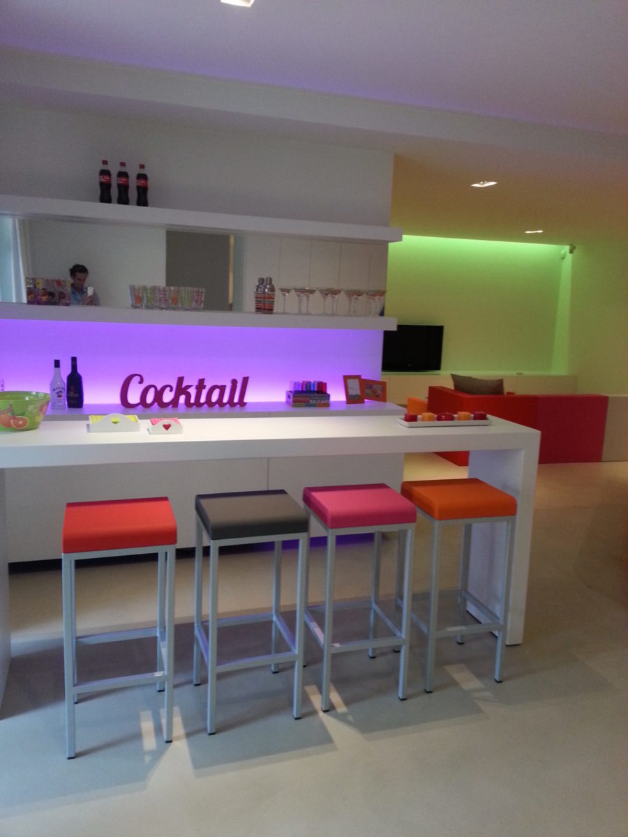 Colorful Barstools in Bar | SIXINCH® USA