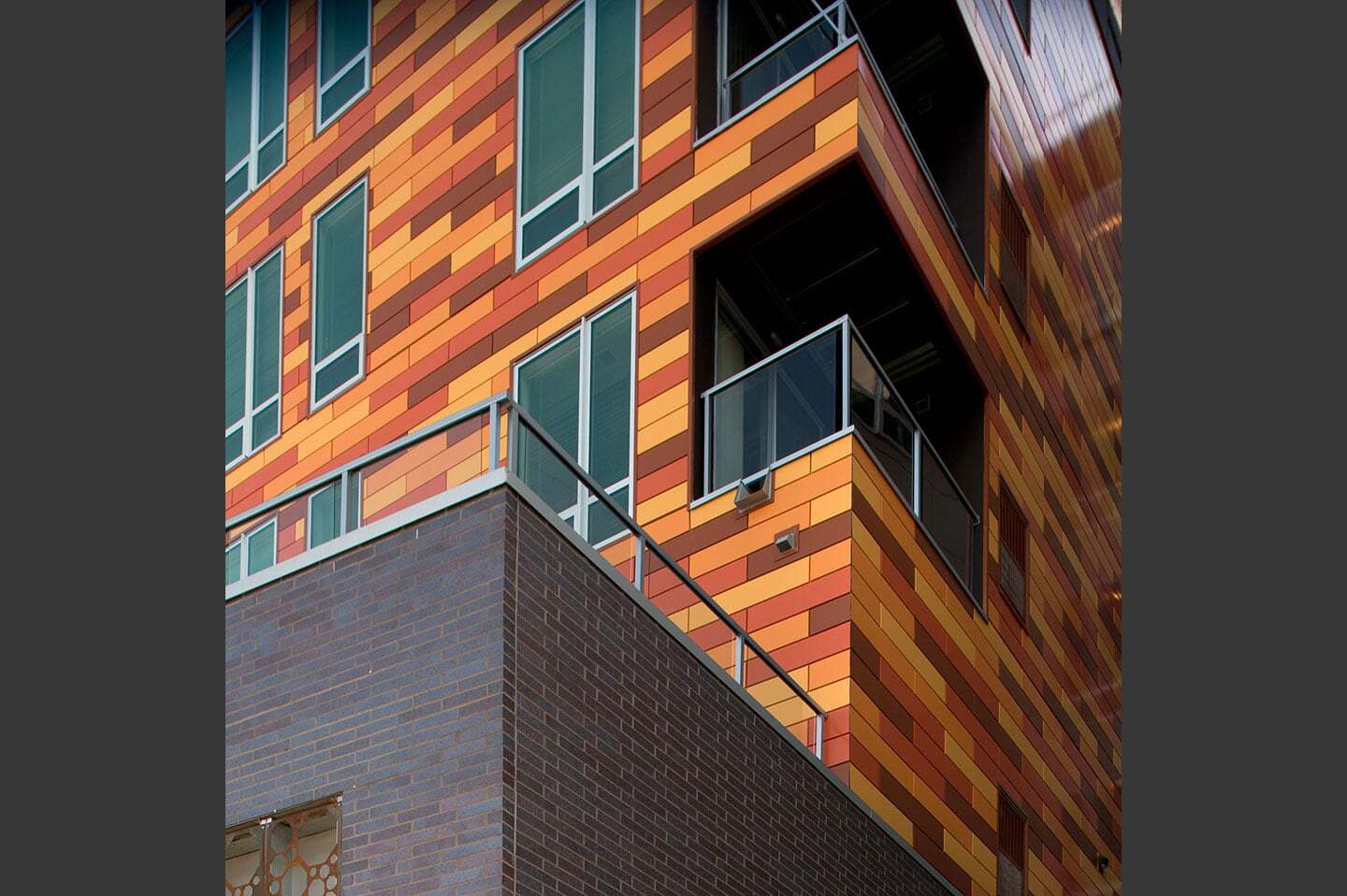 Colorful Painted Aluminum Panels Created by Dri-Design for a Student ...