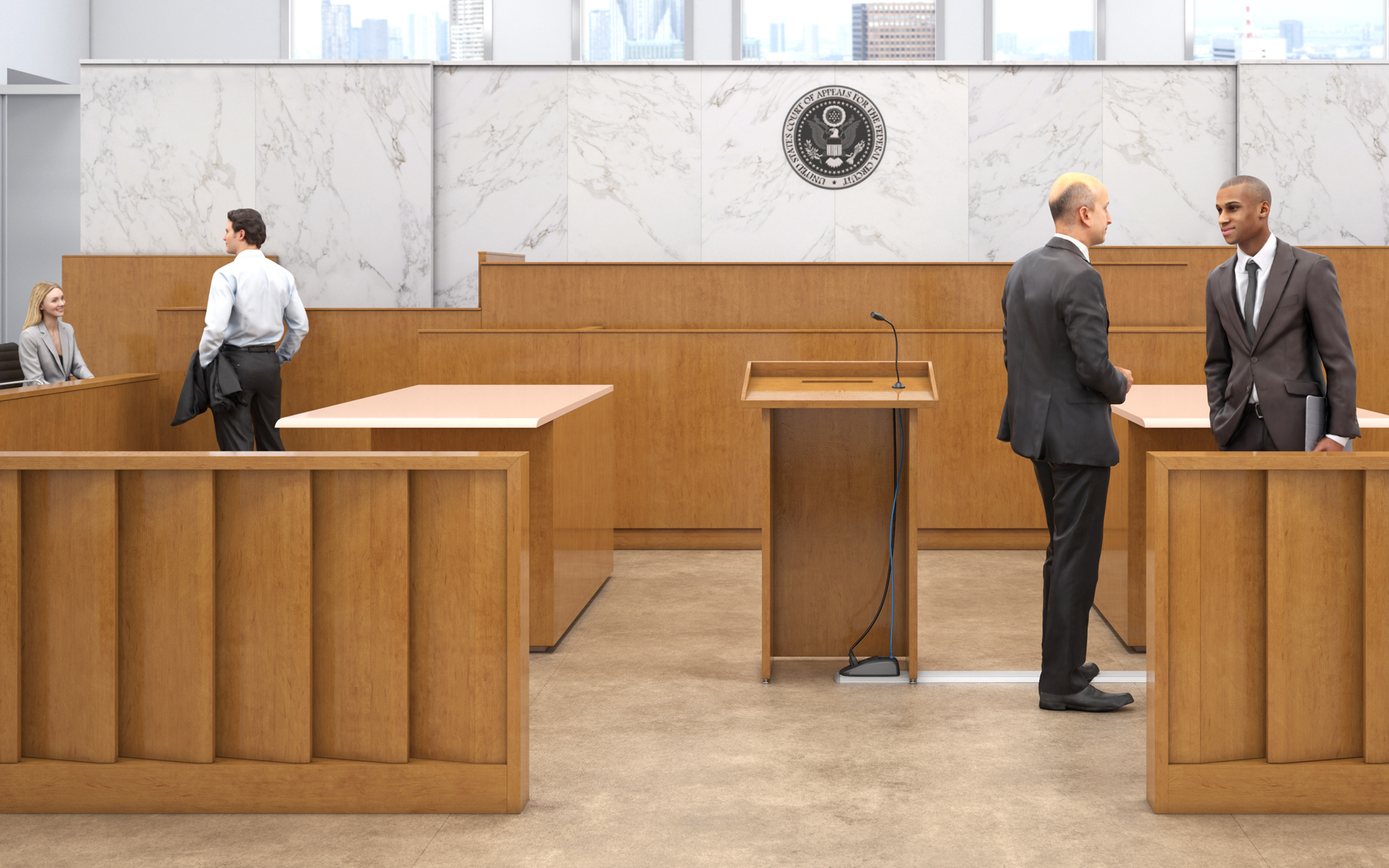 connectrac on floor wireway Courtroom | Connectrac