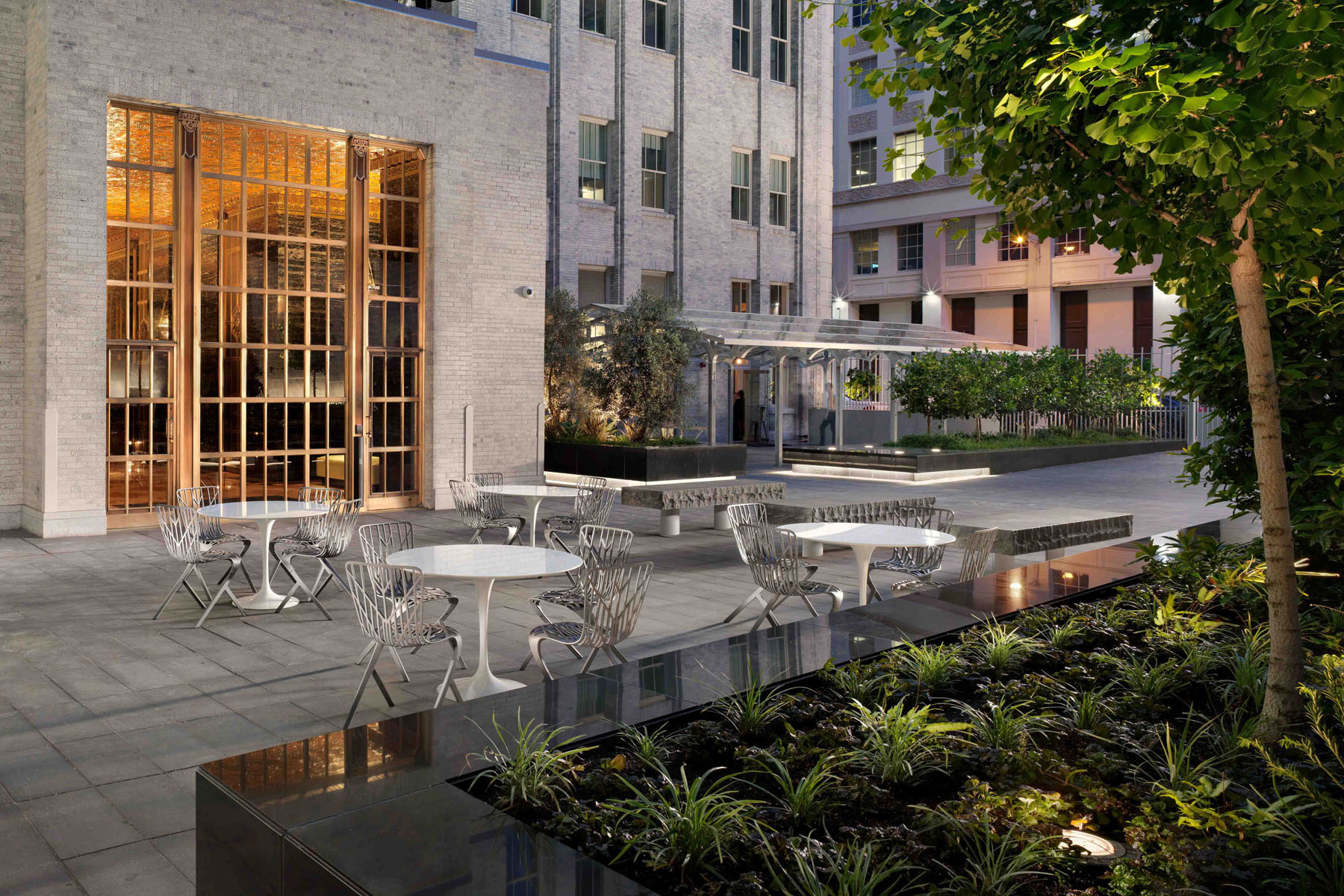 Courtyard landscape architecture design | GLS Landscape Architecture