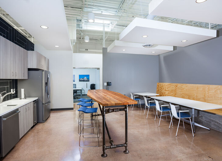 Crain Construction Warehouse Adaptive Reuse Construction Breakroom ...