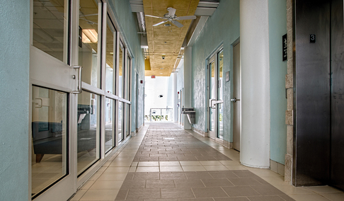 Crossville Dinner Key Interior hallway porcelain flooring | Crossville