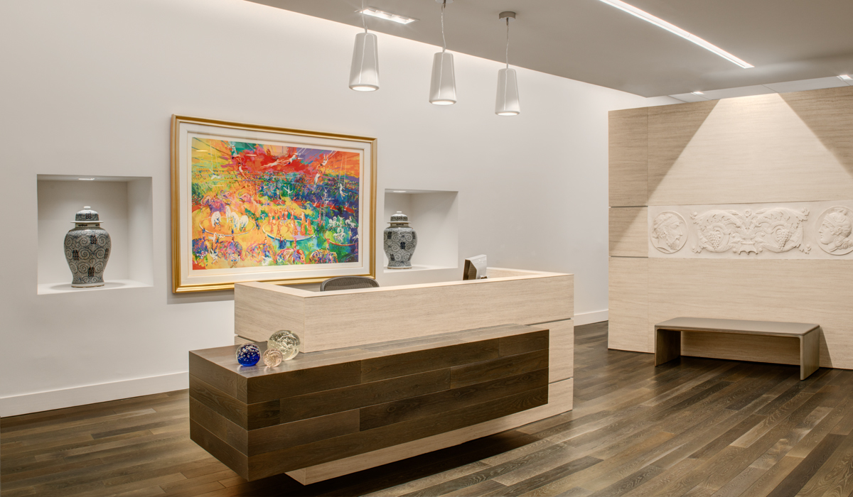 Crossville Financial Services Firm Porcelain Tile Reception Desk ...