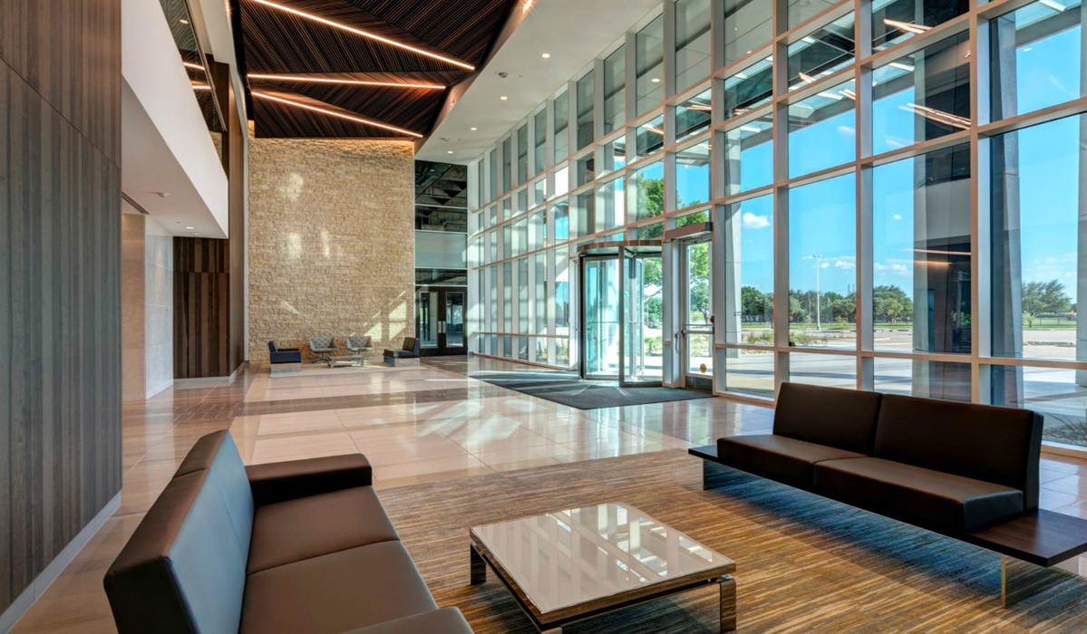 Crossville Gourley Plaza Open Lobby Porcelain Stone Flooring | Crossville