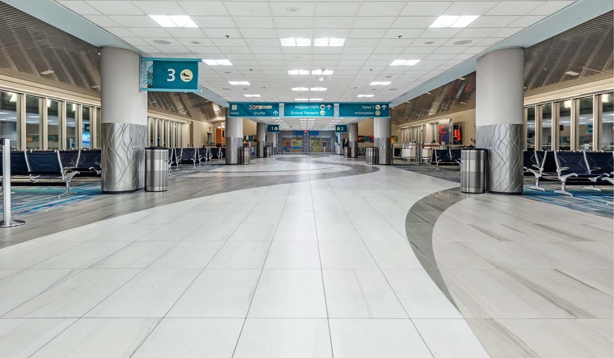 Crossville Pensacola International Airport terminal porcelain stone ...