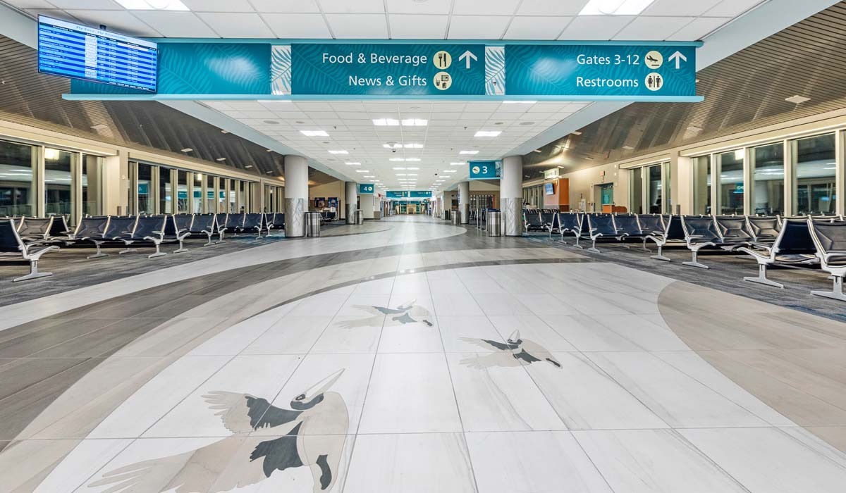 Crossville Pensacola International Airport terminal porcelain stone ...